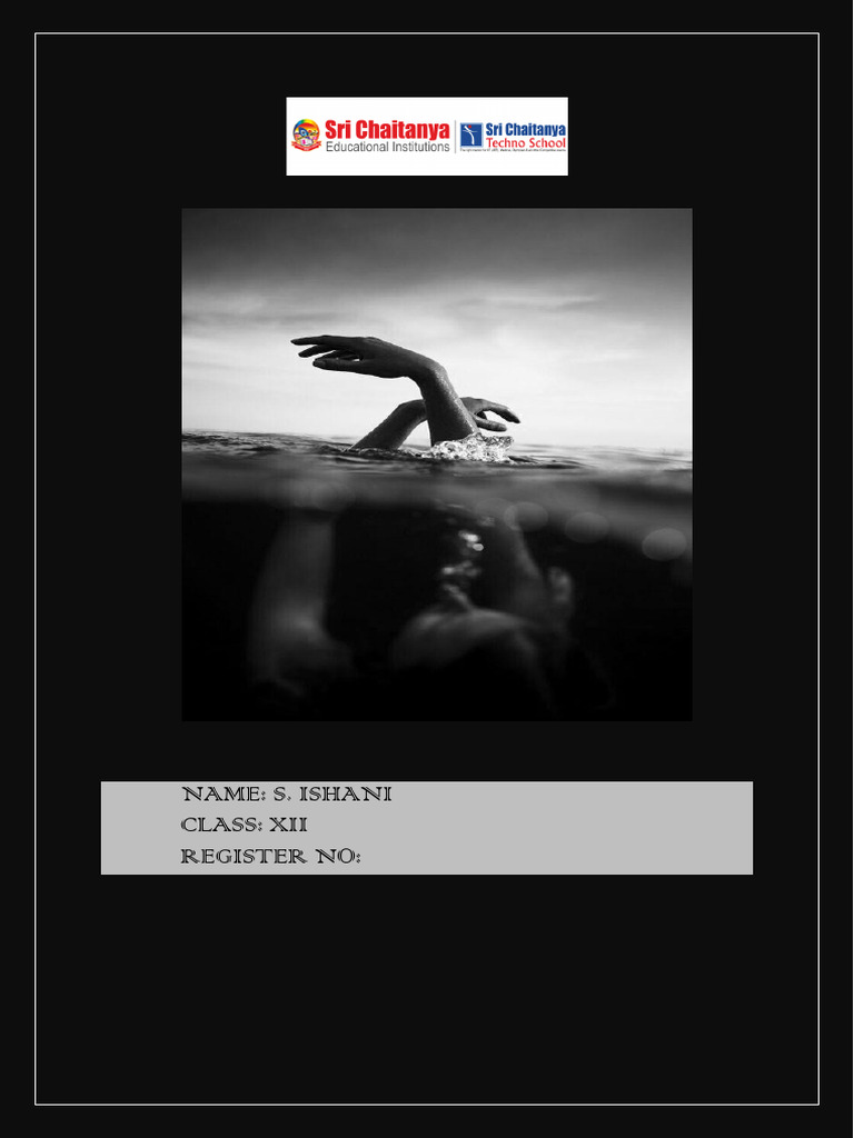 Class 12 English Project Cover Page | PDF