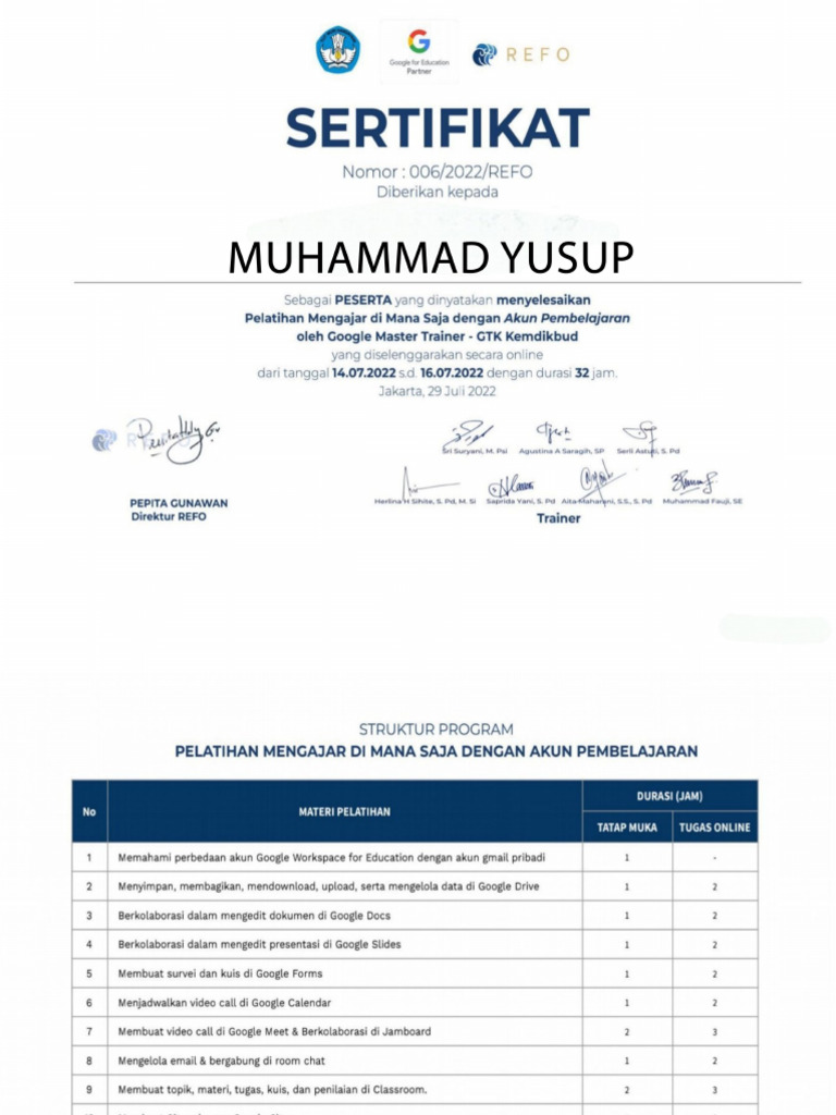 Sertifika T TTTTT | PDF