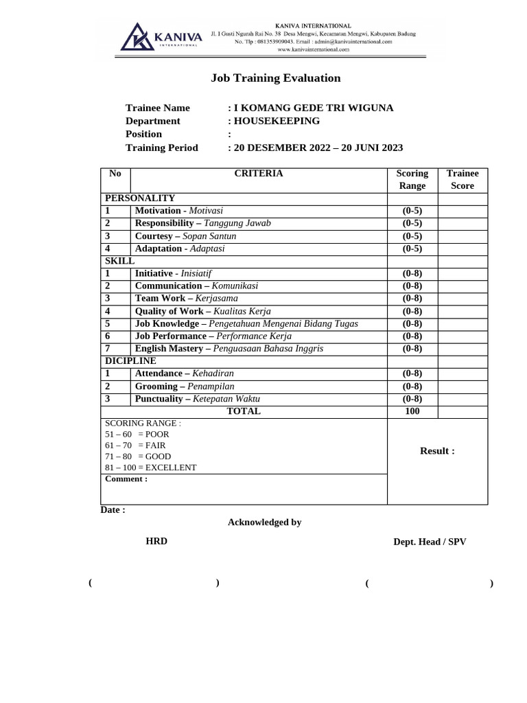 4 EVALUATION FORM (2) | PDF