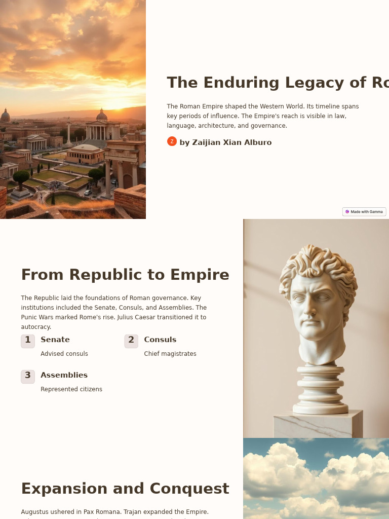 The-Enduring-Legacy-of-Rome | PDF | Ancient Rome | Roman Empire