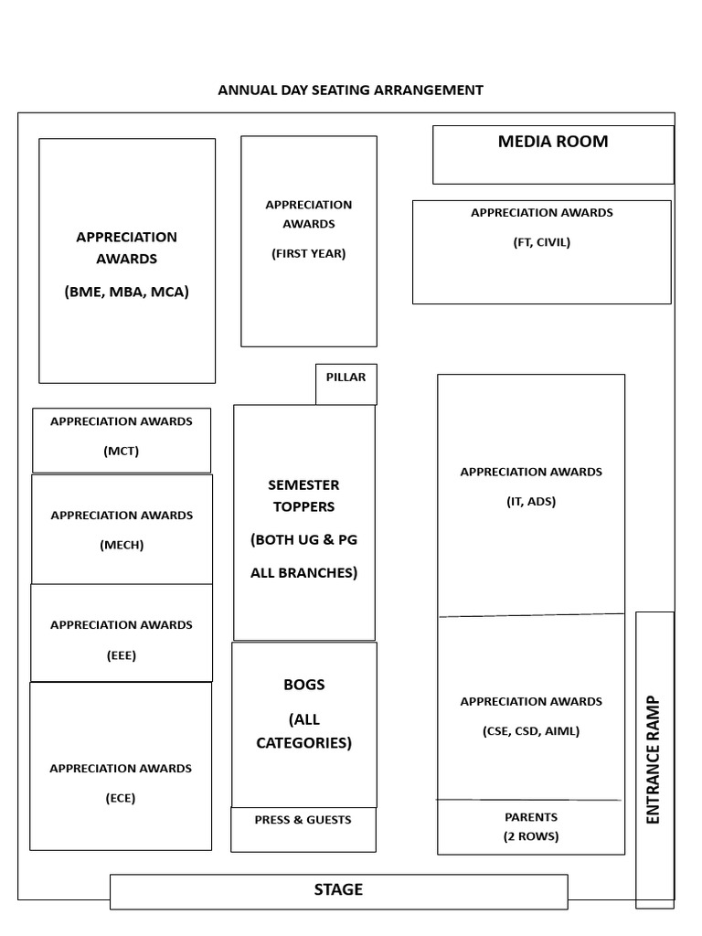 Annual Day Seating Arrangement | PDF