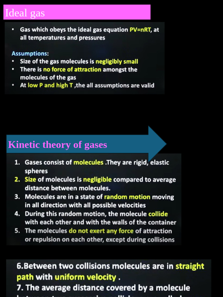 Kinetic Theory of Gases. | PDF