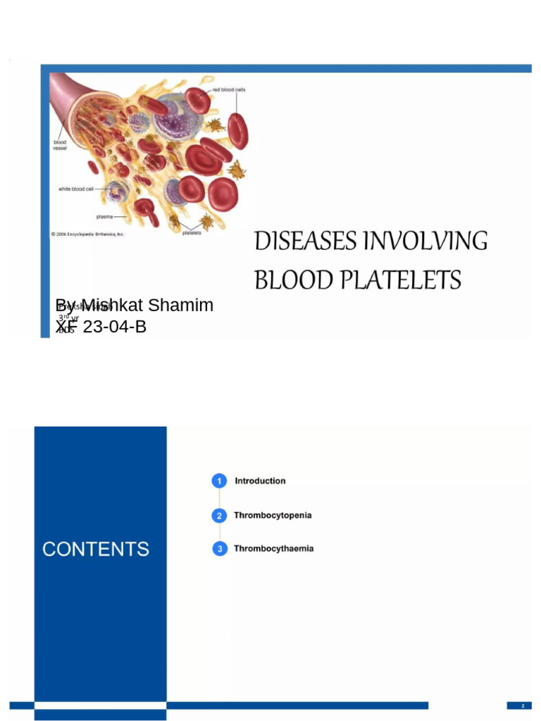 Diseases-Of-Platelets by Mishkat | PDF