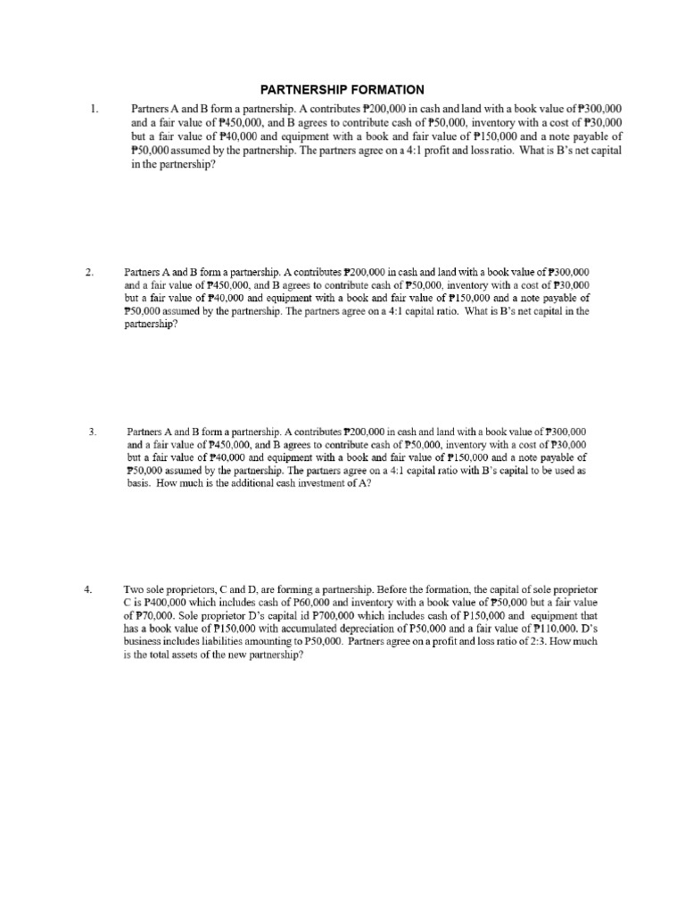 PARTNERSHIP Practice (All) | PDF