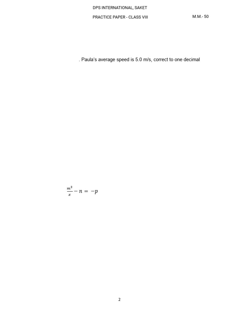 PP Revision 1 Class Maths 8 | PDF | Area | Length