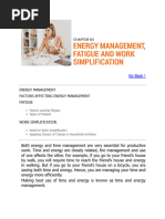 Energy Conservation and Work Simplification Handout | PDF