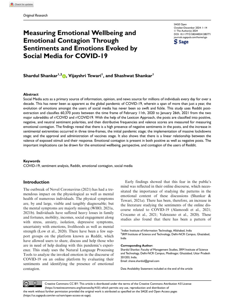 Shankar Et Al 2024 Measuring Emotional Wellbeing and Emotional ...