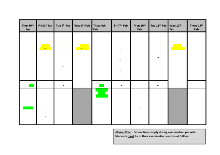 Leaving Cert Mock Timetable 2025 | PDF | Science