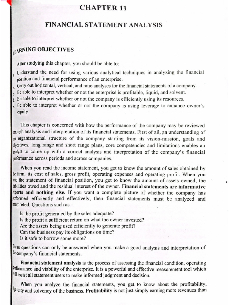 Chapter-11-Financial-Statement-Analysis | PDF