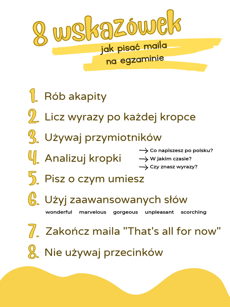 Jak Napisac Maila Wskazowki | PDF
