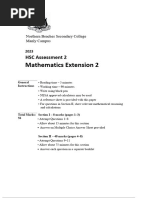 NESA - Mathematics - Extension - 1 - 11 - 12 - 2024 (S6) | PDF ...