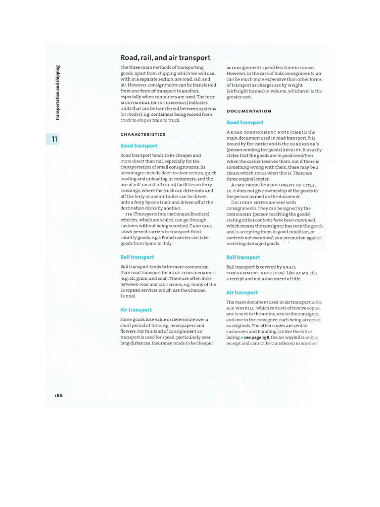 Logistics documents | PDF