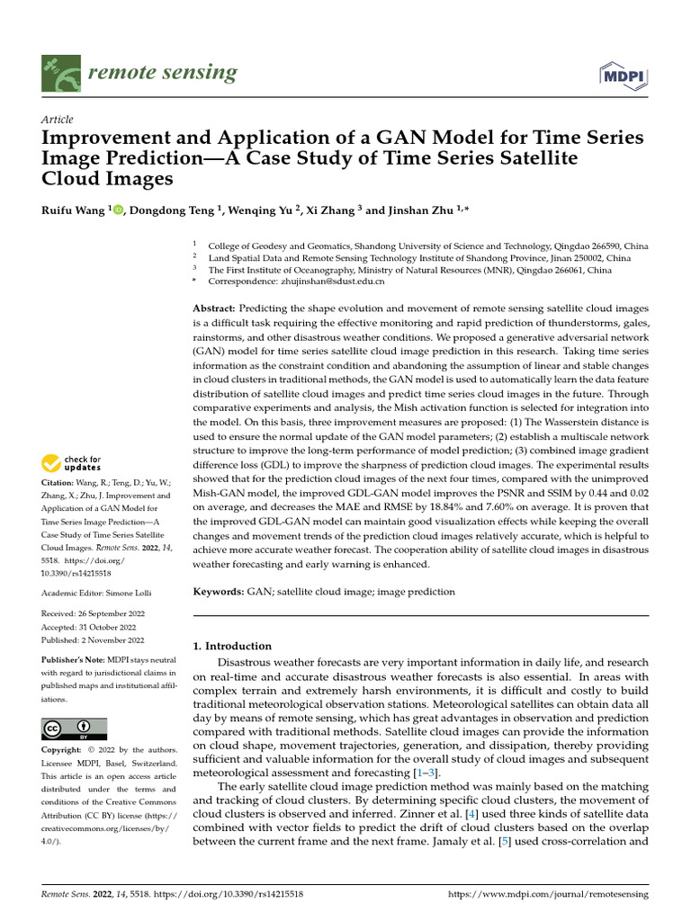 Improvement and Application of A GAN Model For Time Series Image ...