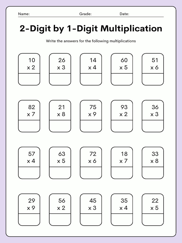 Perkalian 2 Digit | PDF