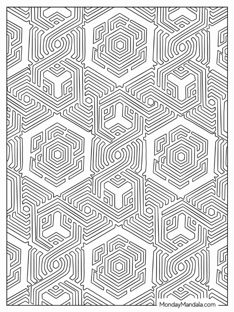 Overlapping Hexagram Patterns | PDF