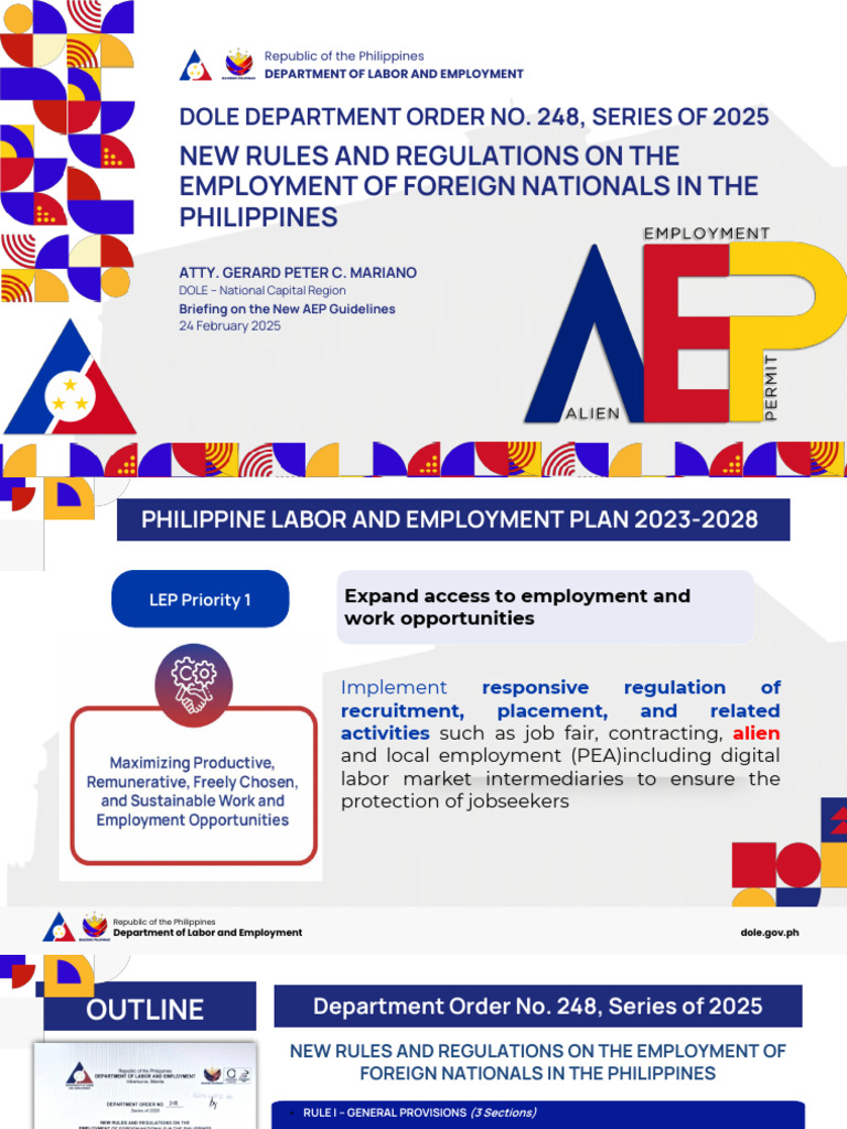 New AEP Guidelines for Foreign Workers 2025 | PDF | Employment | Travel ...