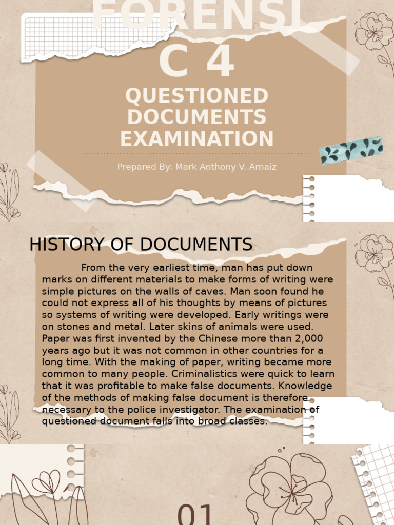 Forensic Examination of Questioned Documents | PDF | Forgery | Money
