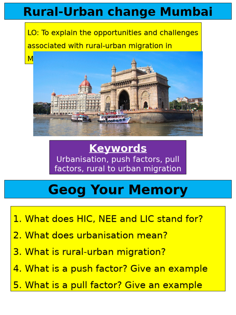 L9 Rural Urban Change in Mumbai | PDF | Urbanization | Mumbai