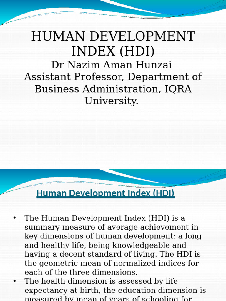 HDI Human Development Index | PDF | Human Development Index | Economies