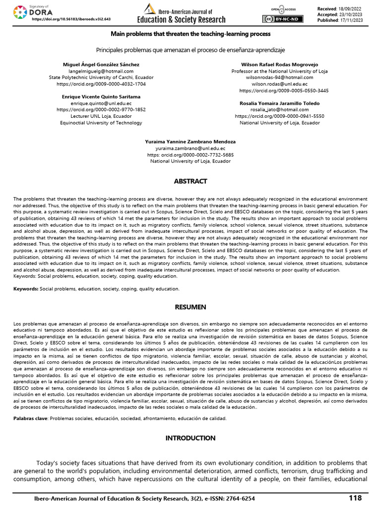 Key Issues in Education Processes | PDF | Violence | Adolescence