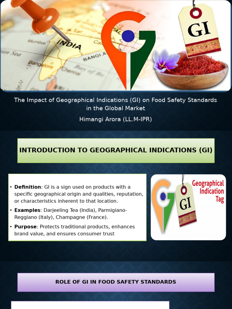 The Impact of Geographical Indications (GI) On Food Safety Standards in ...