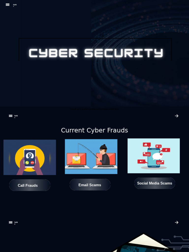 Cybersecurity Presentation | PDF | Malware | Cybercrime