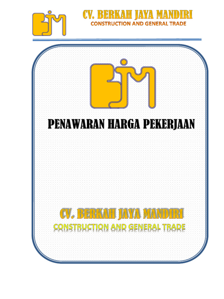 Penawaran Harga Renovasi Toilet PT. Foseco Indonesia | PDF