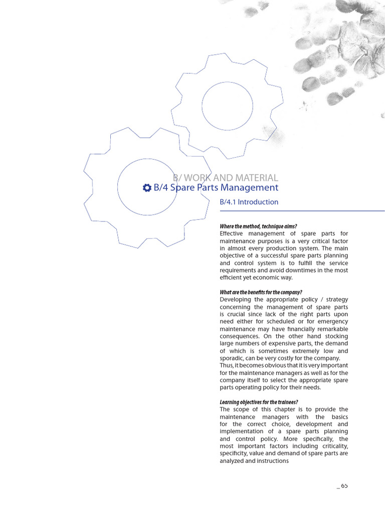 Effective Spare Parts Management Guide | PDF | Inventory | Demand