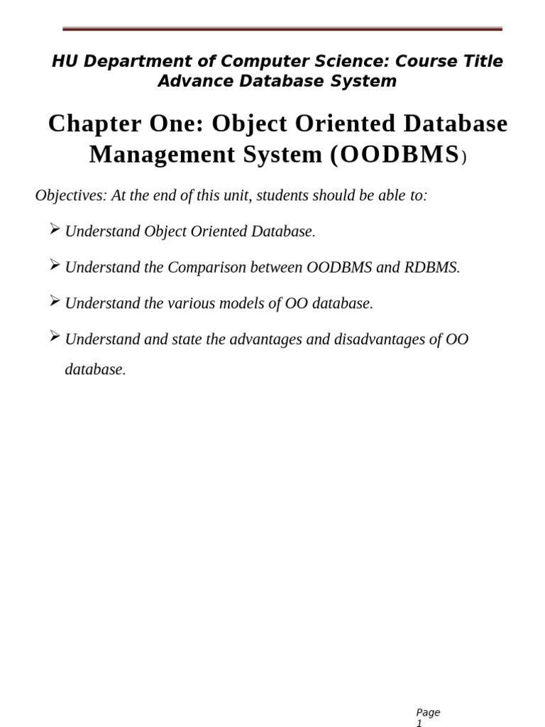 Advance DBMS Chapter1 | PDF | Databases | Relational Database