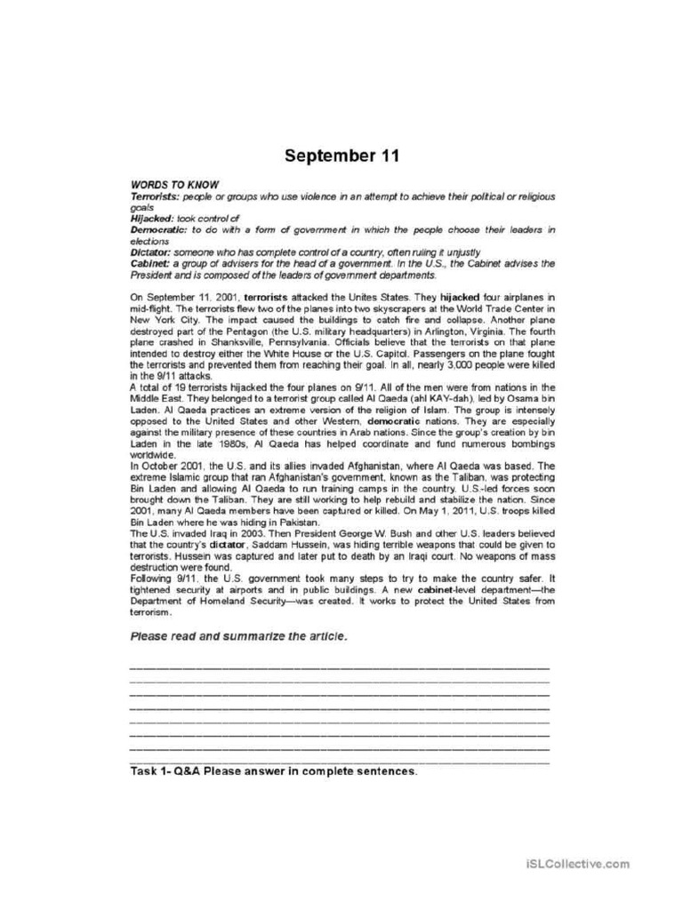 The Eleventh of September | PDF | September 11 Attacks | Al Qaeda