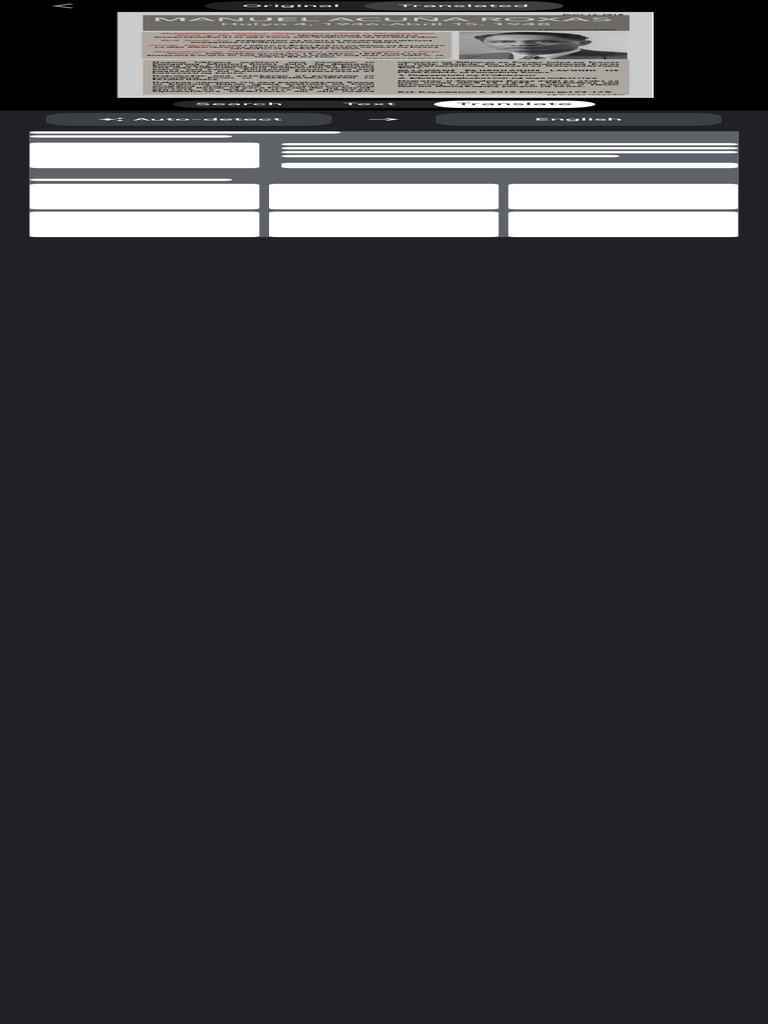 Programa Ni Manuel A. Roxas - Google Search | PDF