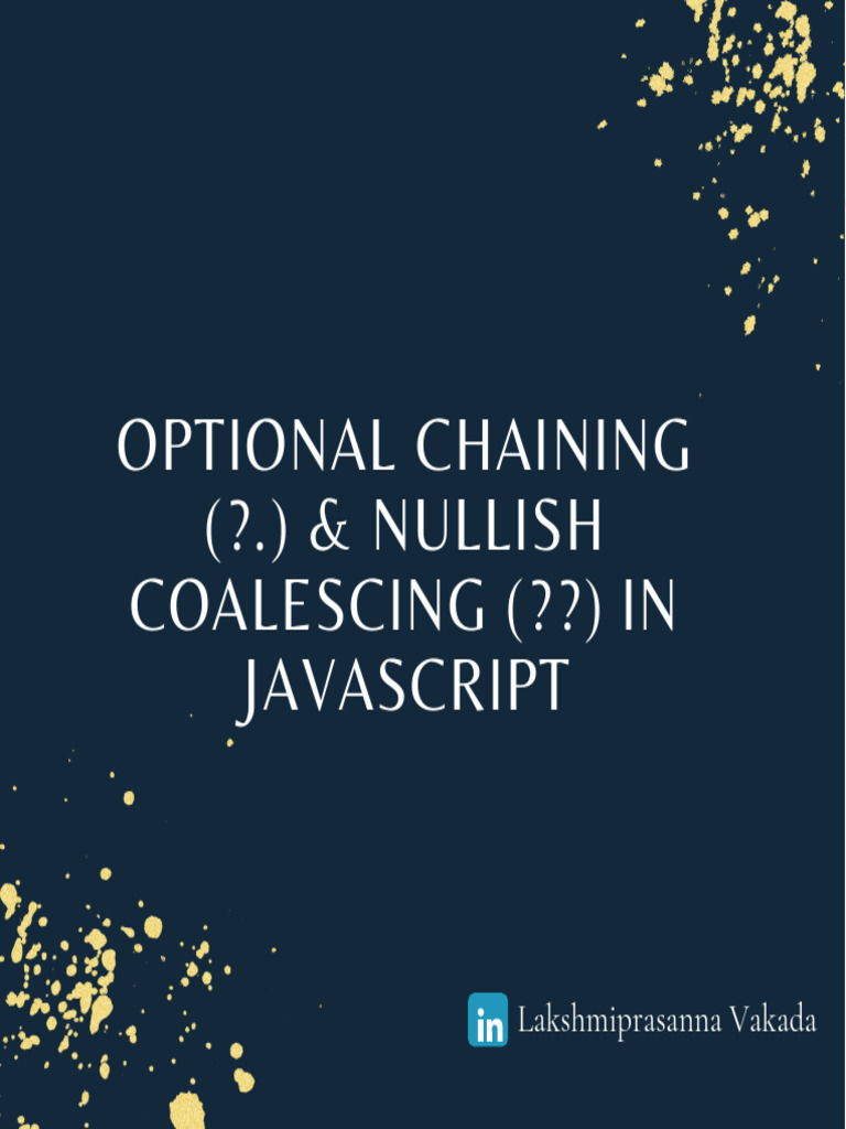 Optional Chaining & Nullish Coalescing | PDF | Computer Science | Computer Programming