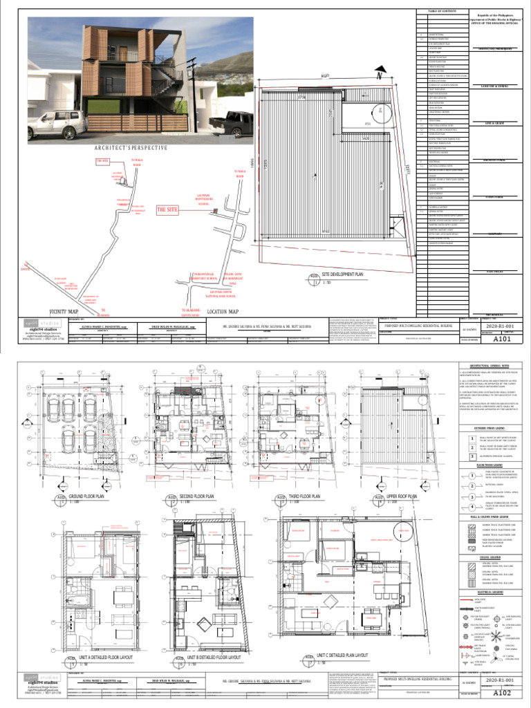 Proposed Multi-Dwelling Building Plans | PDF | Building Engineering | Civil Engineering