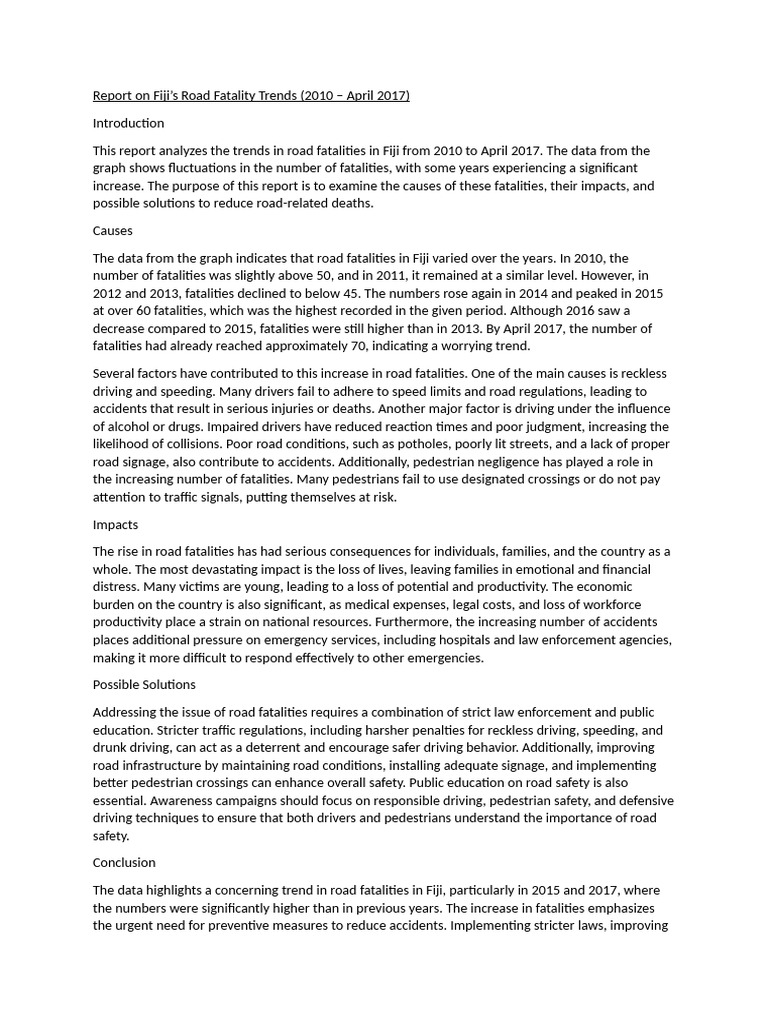 Year 11 Report Writing Answers | PDF | Traffic Collision | Road Traffic ...