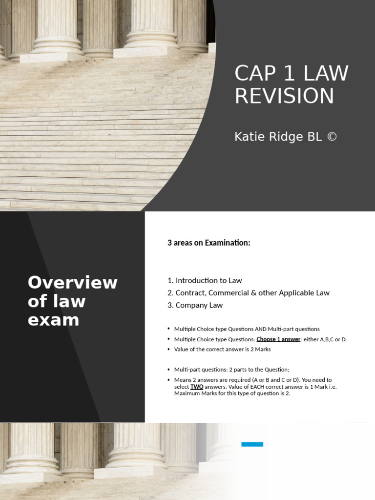 CAP1 Law Exam Overview and Topics | PDF | Negligence | Tort