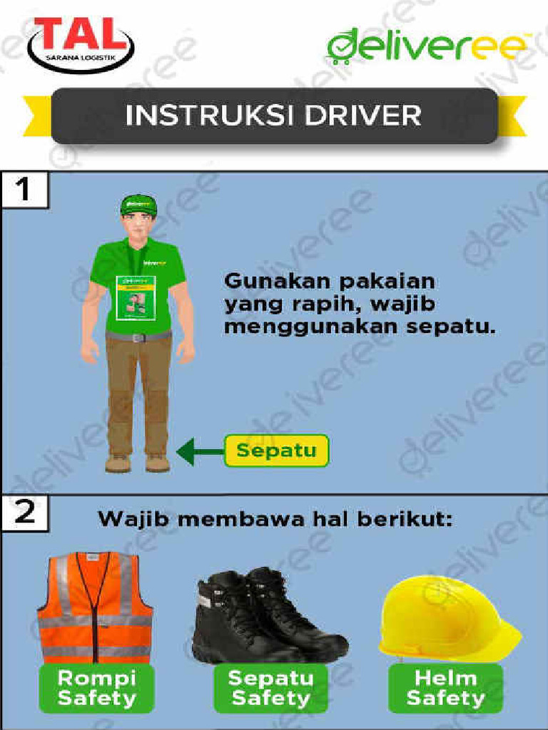 Driver Instruction - PT Tal Sarana Logistik Compressed | PDF