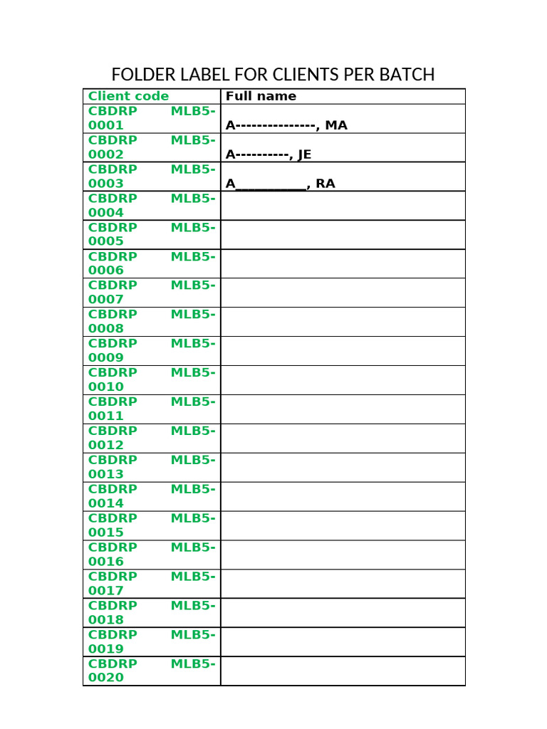 Client Folder Side Label | PDF