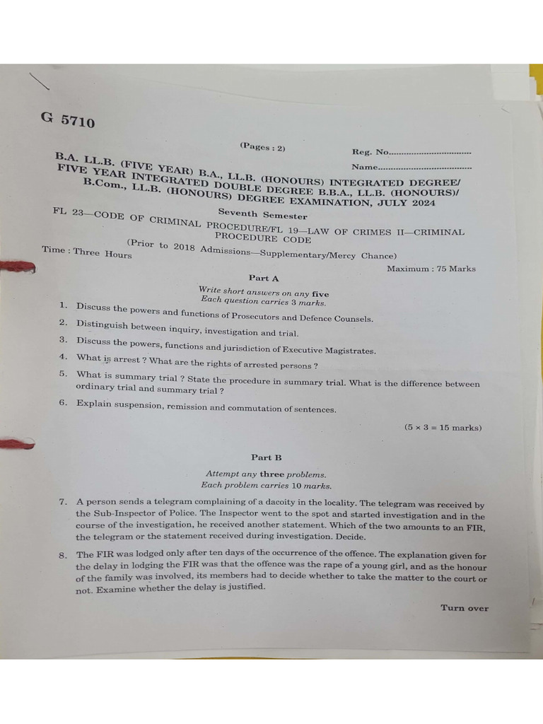 CRPC Ques Pprs | PDF