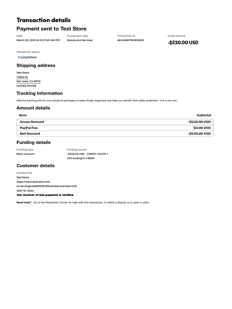 Transactions - PayPal | PDF