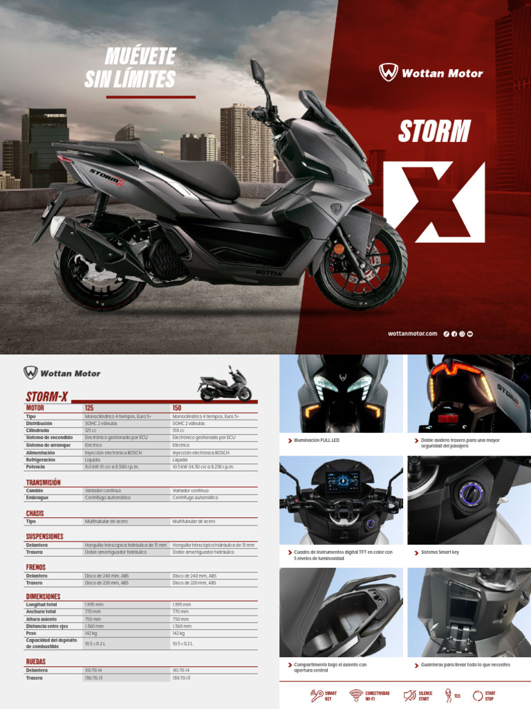 Ficha Storm X Es | PDF | Sistema de freno antibloqueo | Industria ...
