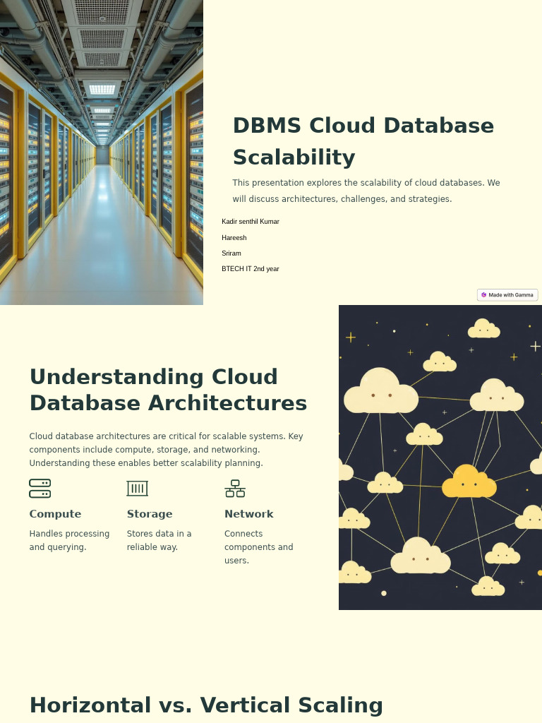 DBMS Cloud Database Scalability | PDF | Scalability | Databases