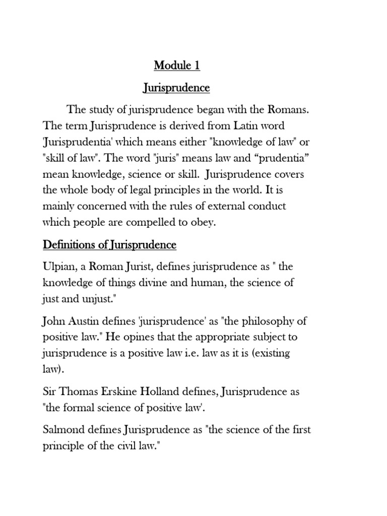 Jurisprudence | PDF | Natural Law | Jurisprudence