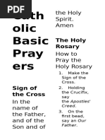 Rosary Prayer Guide for Catholics | PDF | Rosary | Lord's Prayer