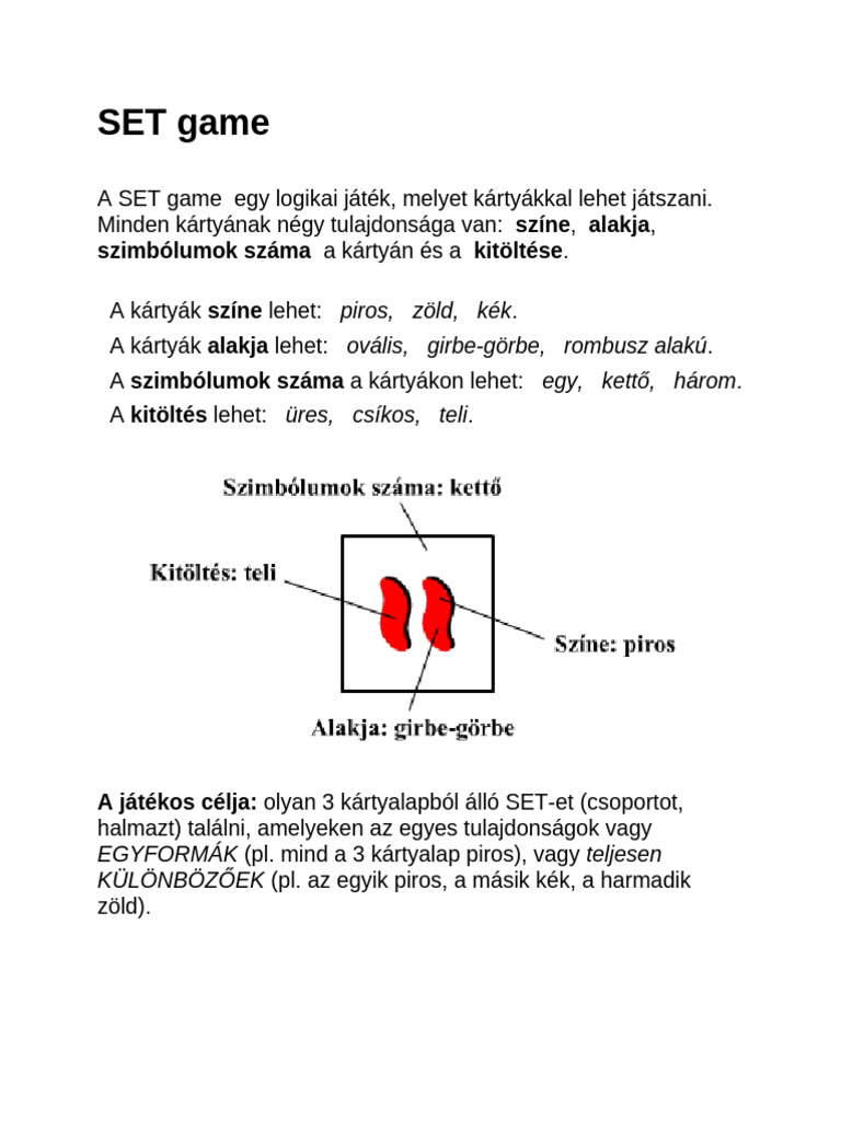 Setgame | PDF