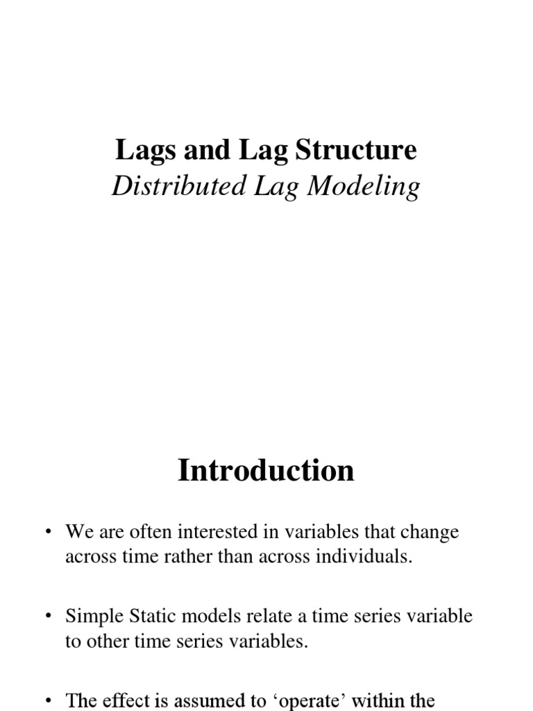 Lags and Lag Structure | PDF | Akaike Information Criterion | Ordinary ...