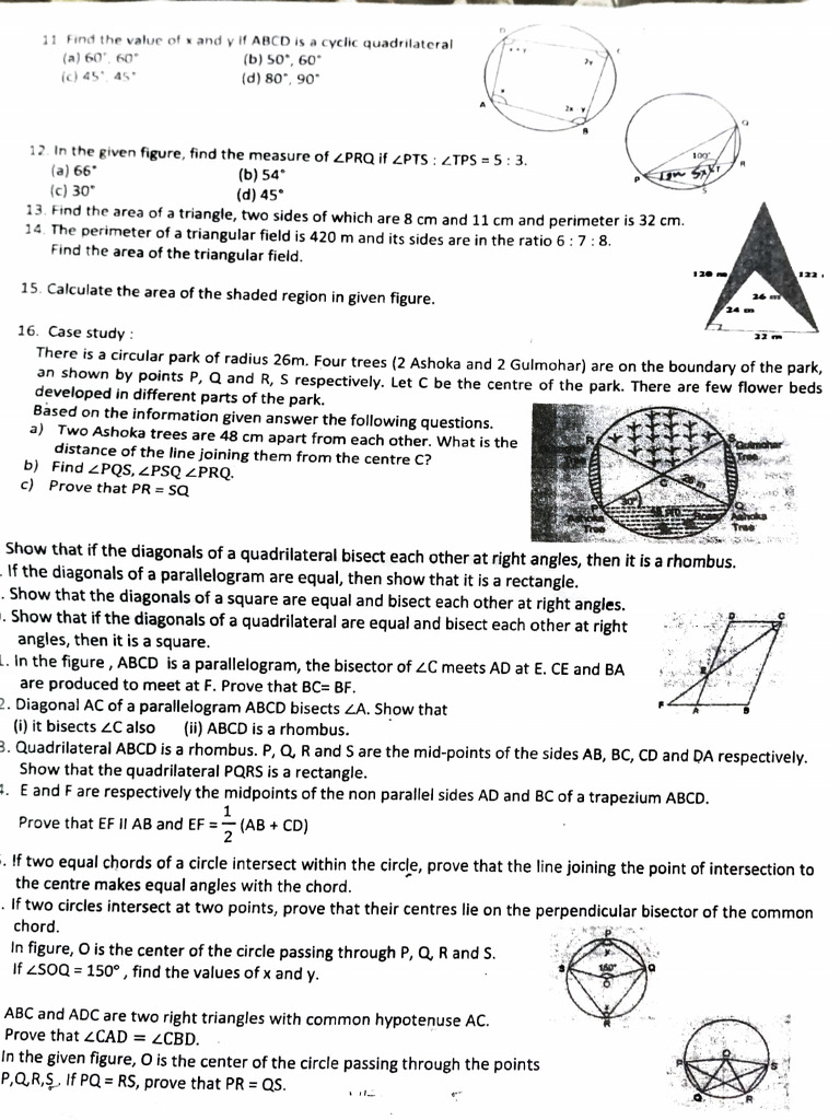 Geometry Problems and Proofs Guide | PDF | Area | Rectangle
