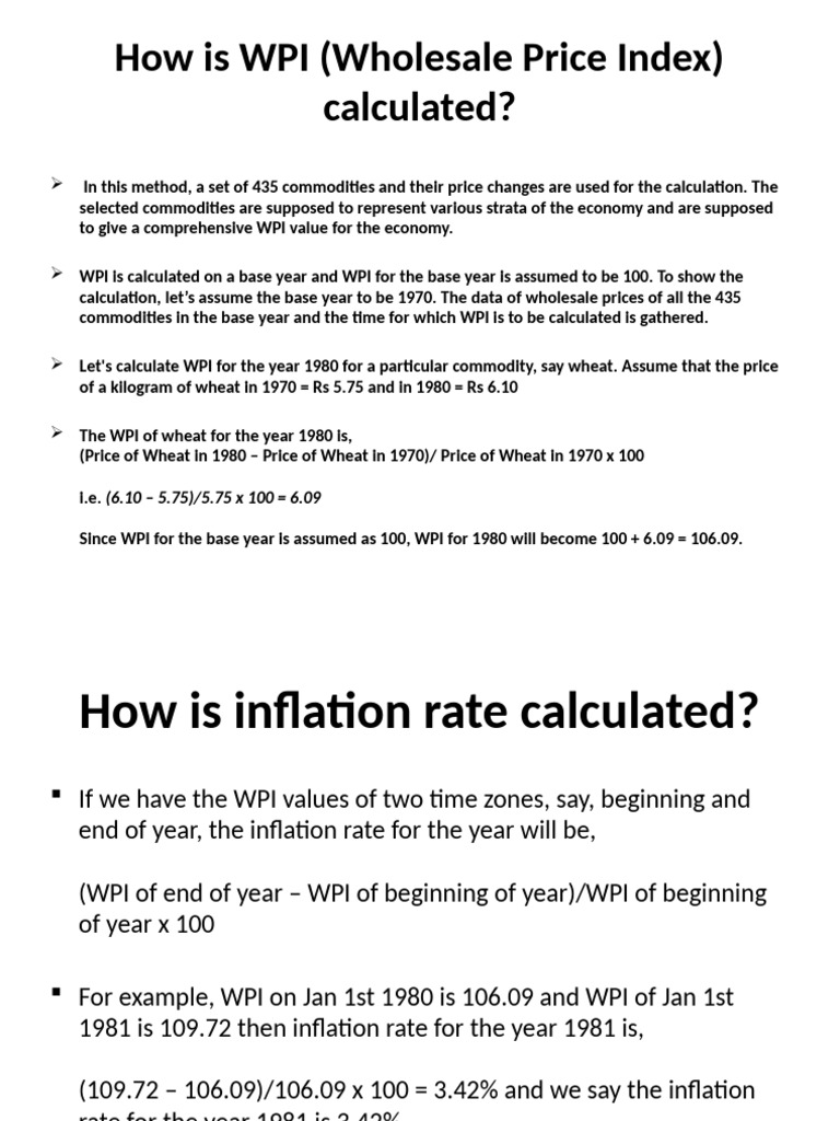 Inflation Calculation | PDF