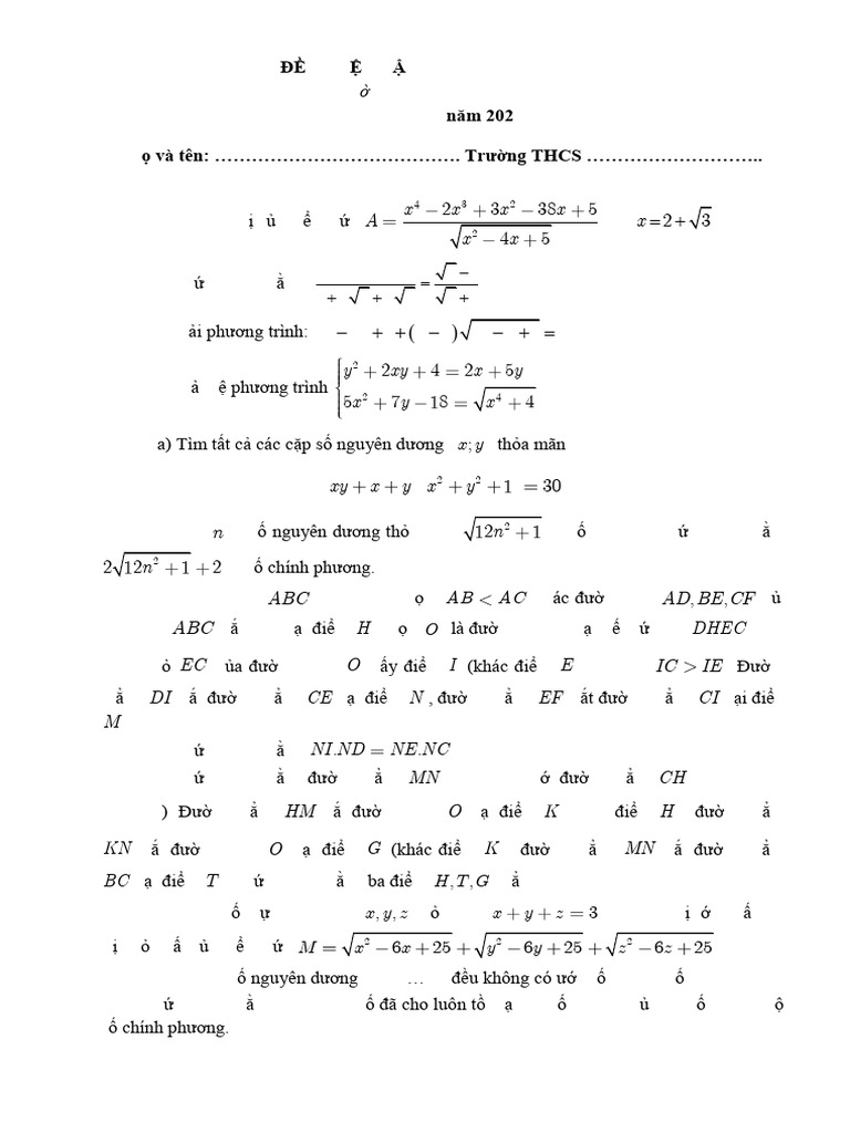 Đề luyện CT06 | PDF