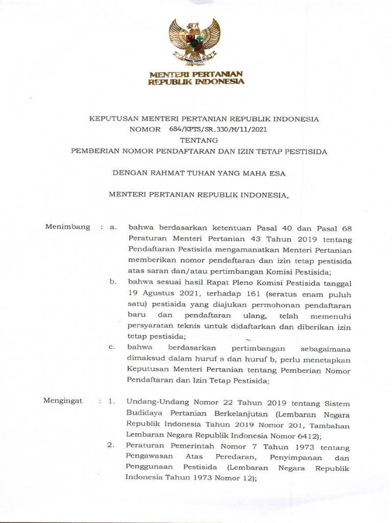 SK Mentan Betafog | PDF