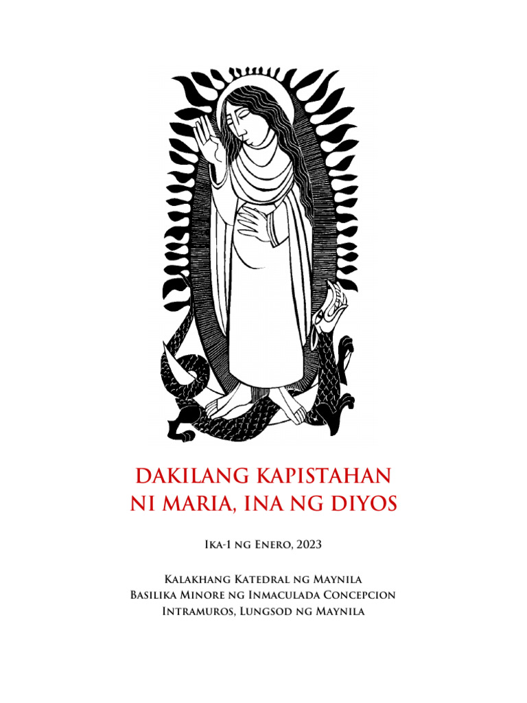Dakilang Kapistahan ni Maria, Ina ng Diyos - 2023 (1) | PDF
